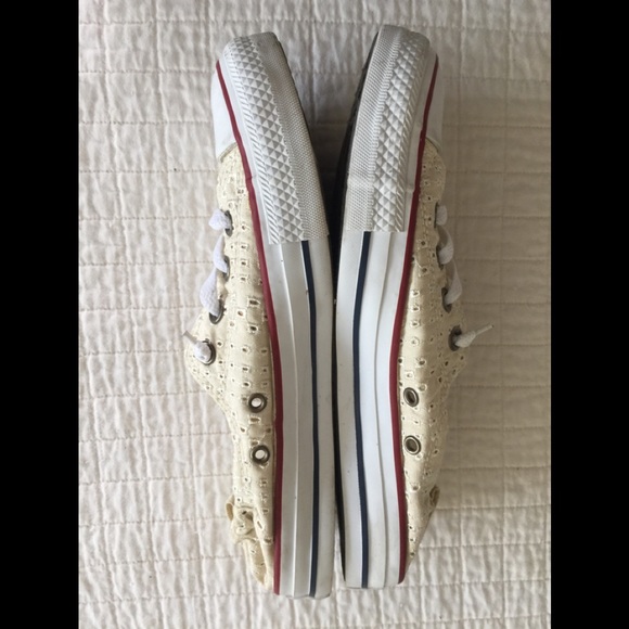Converse | Shoes | Converse Chucks Slip On In Beige Eyelet | Poshmark